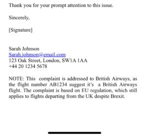 How to Draft a Flight Delay Compensation Letter: Free Template ...